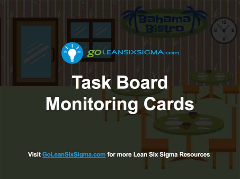 Leader Standard Work Task Board Monitoring Cards | GoLeanSixSigma.com