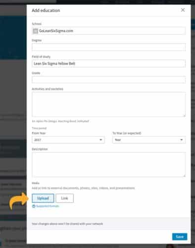 How to Display Your Lean Six Sigma Certificate on Your LinkedIn Profile ...