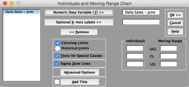 How To Run An I & MR Chart In SigmaXL - GoLeanSixSigma.com (GLSS)