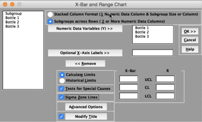 How To Run A X-Bar & R Chart in SigmaXL - GoLeanSixSigma.com (GLSS)