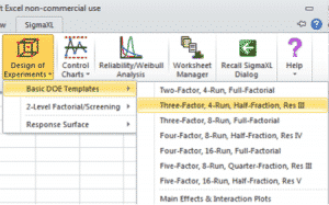 How To Run A Design Of Experiments - Full Factorial In SigmaXL | GoLeanSixSigma.com