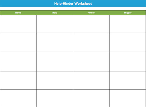 Help-Hinder Worksheet | GoLeanSixSigma.com