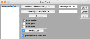 How to Create a Run Chart in SigmaXL | GoLeanSixSigma.com