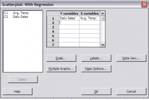 How to Create a Scatter Plot in Minitab | GoLeanSixSigma.com