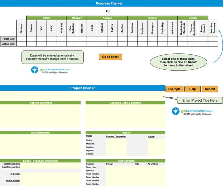 Go-Getter's Project Builder | GoLeanSixSigma.com